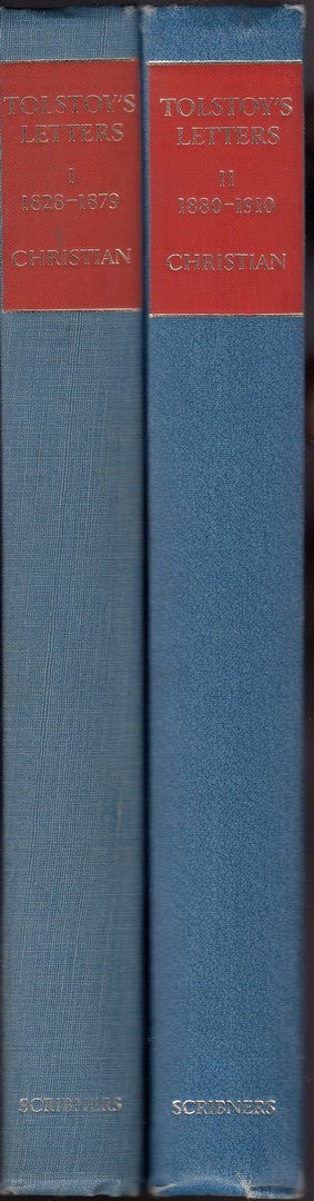 13025 Tolstoy, Lev. Tolstoy's Letters, Volume I 1828-1879, Volume II ...